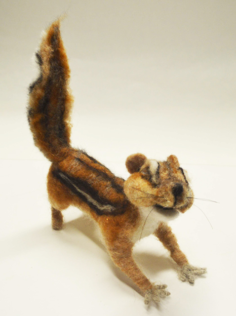 Needle Felting a Chipmunk Class – Alpacas, Felting, Dyeing, Glass Beads ...