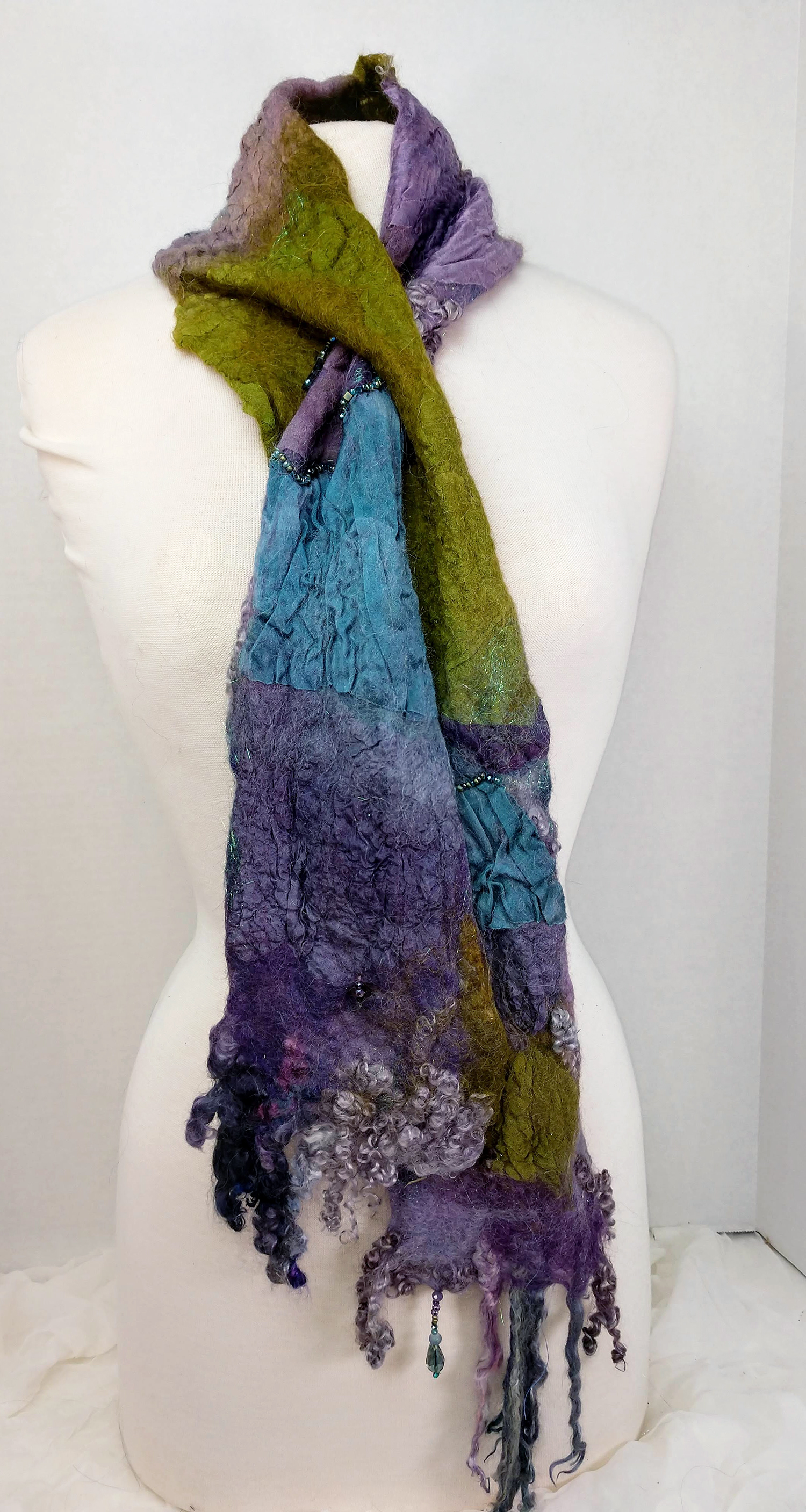 Nuno Felted Patchwork Alpaca Scarf Class – Alpaca Farm, Gardening ...